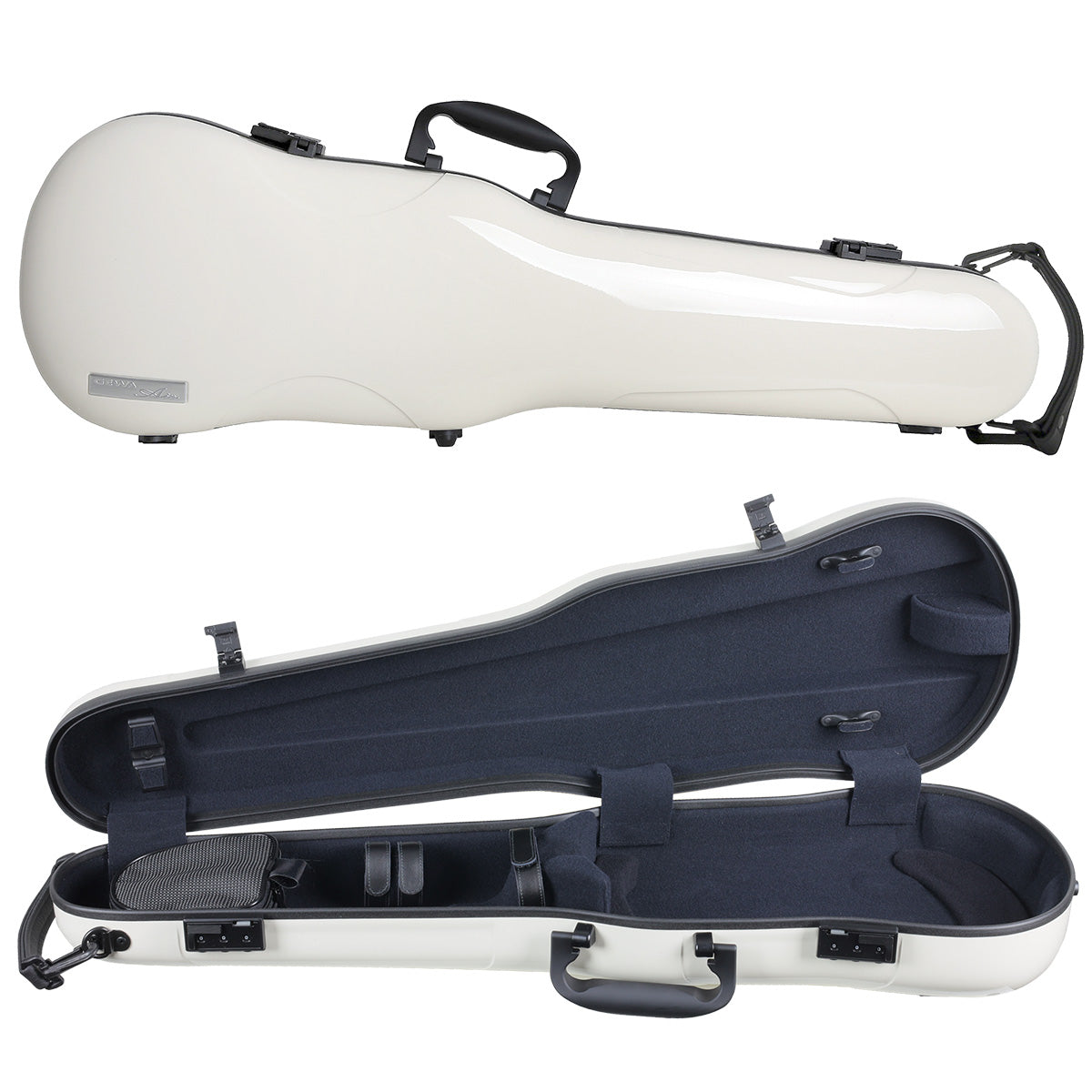 GEWA Air 1.7 Shaped Violin Case with Subway Handle Beige Gloss 4/4 ...