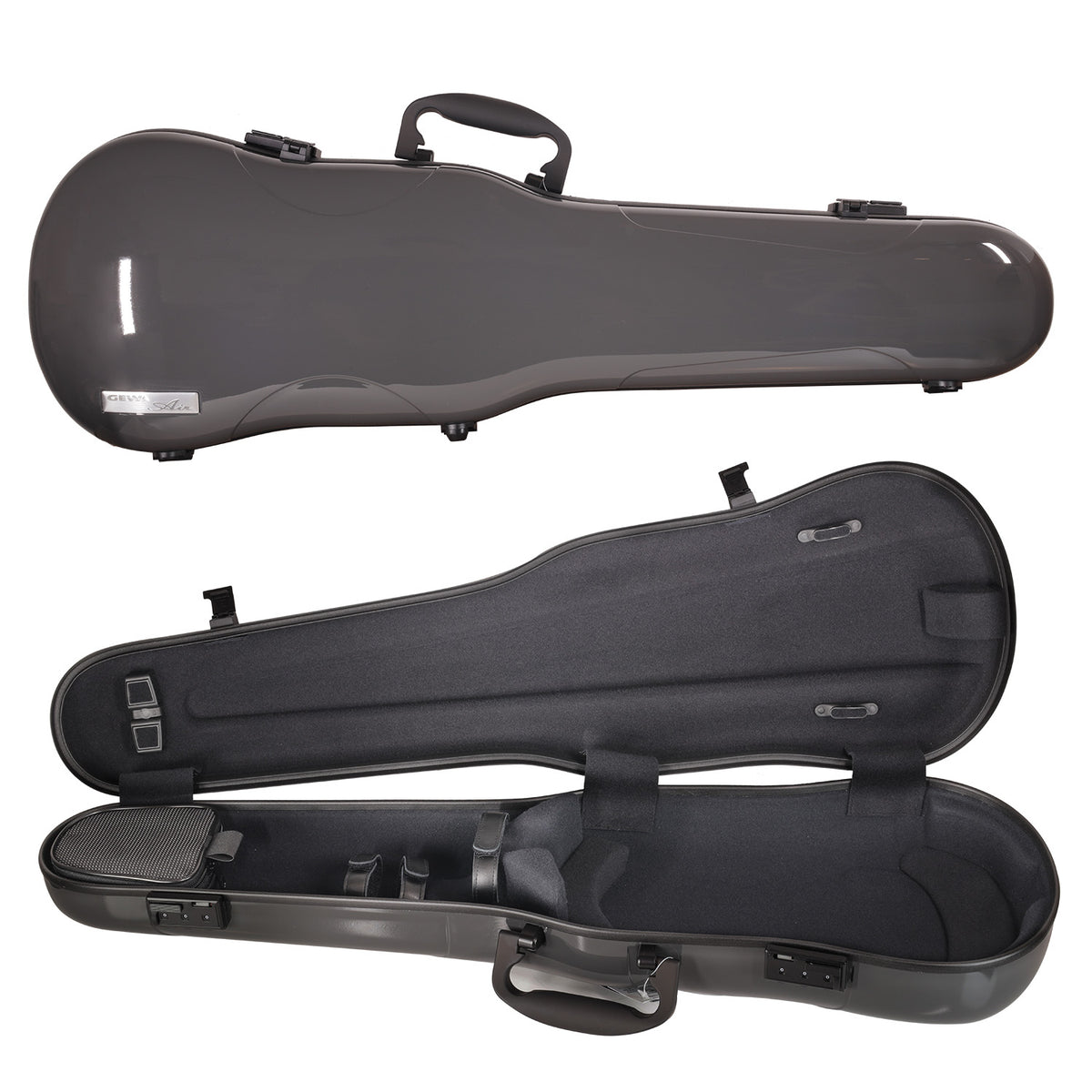 GEWA Air 1.7 Shaped Violin Case Grey Gloss – Violins Australia