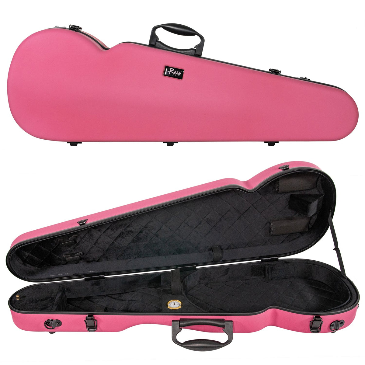 RAAN Shaped Violin Case Barbie Pink 1/2-1/4 – Violins Australia