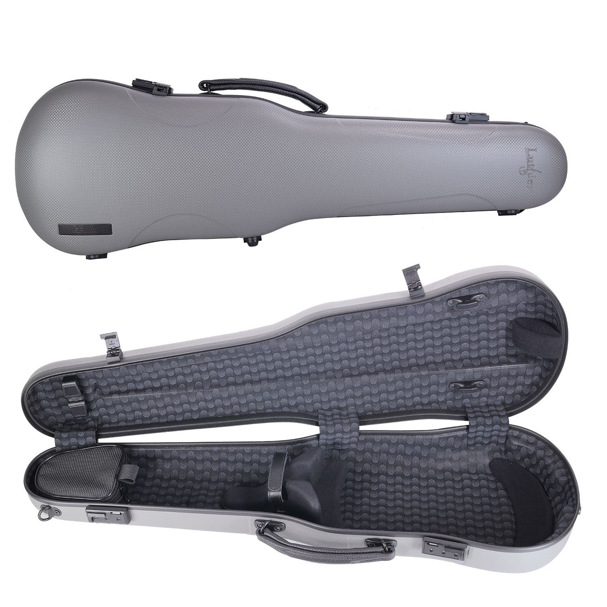 GEWA Luthier Shaped Violin Case Grey with Subway Handle – Violins Australia