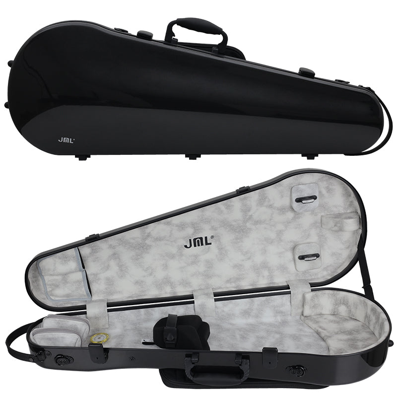 JML Carbon Fibre Adjustable 1.7 Arrow Viola Case Black 15-16.5 ...