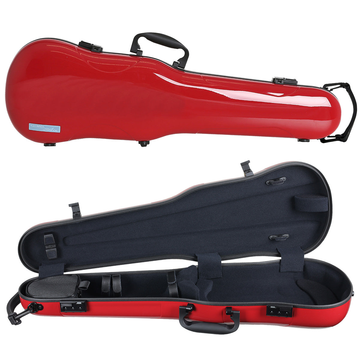 GEWA Air 1.7 Shaped Violin Case with Subway Handle Red Gloss 4/4 ...