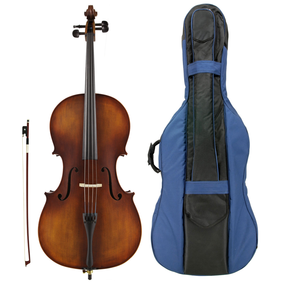 Kreisler #130 Beginner Cello Outfit 1/2 with Larsen Strings – Violins ...